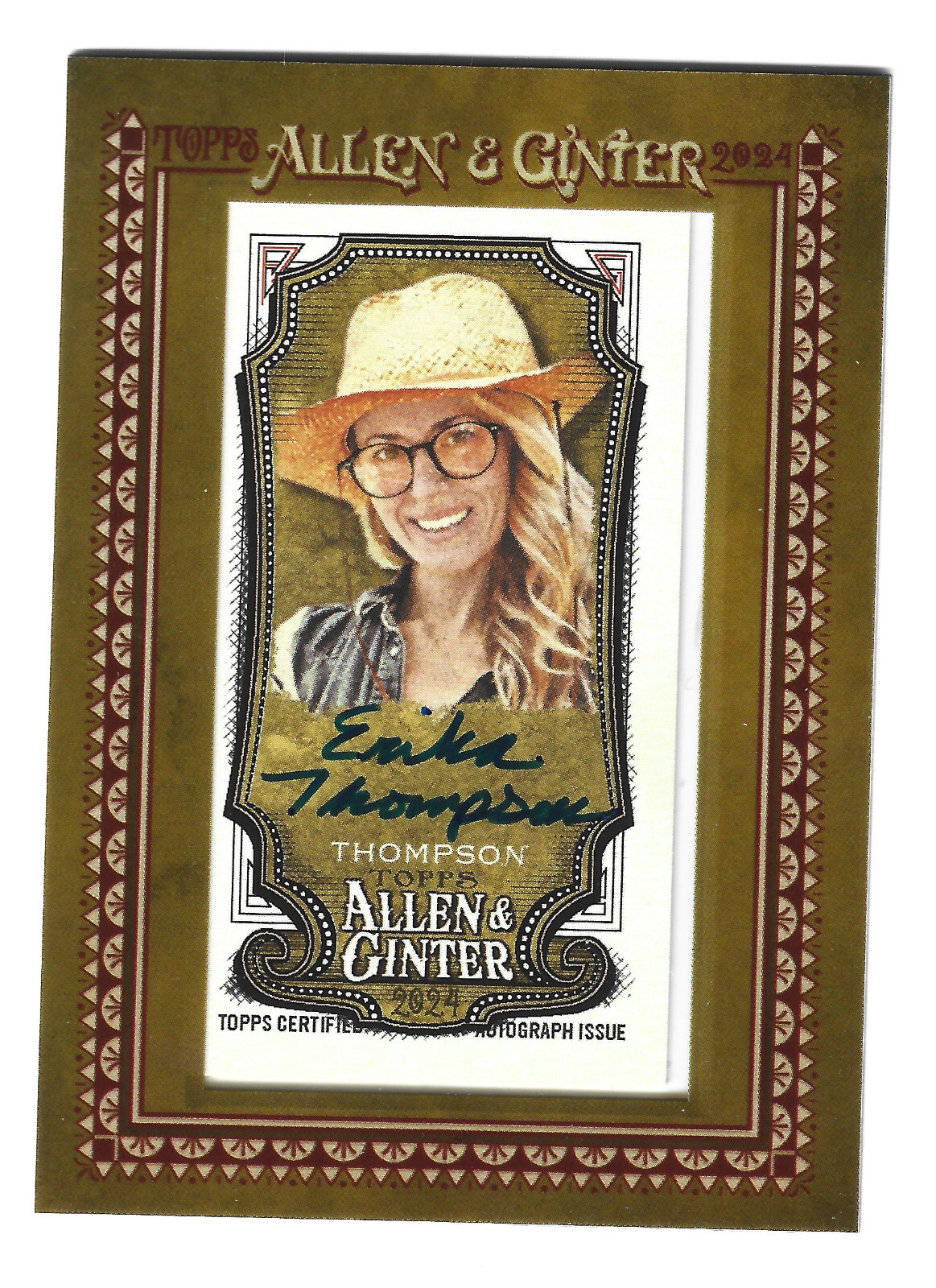 2024 TOPPS ALLEN & GINTER FRAMED AUTO SP ERIKA THOMPSON BEEKEEPER | eBay