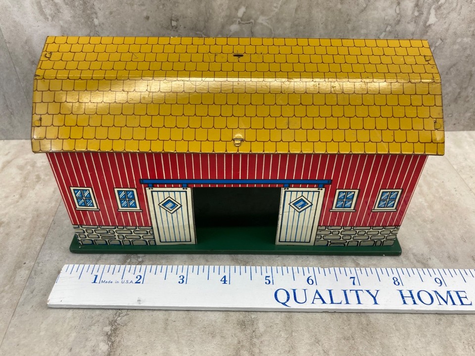 Vintage Tin Animal Farm Red Barn - 1960s - Toy By Ohio Art | eBay