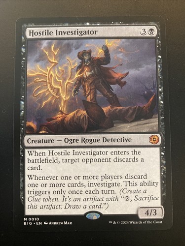 Hostile Investigator 0010 Big Score MTG Outlaws of Thunder Junction NM ...