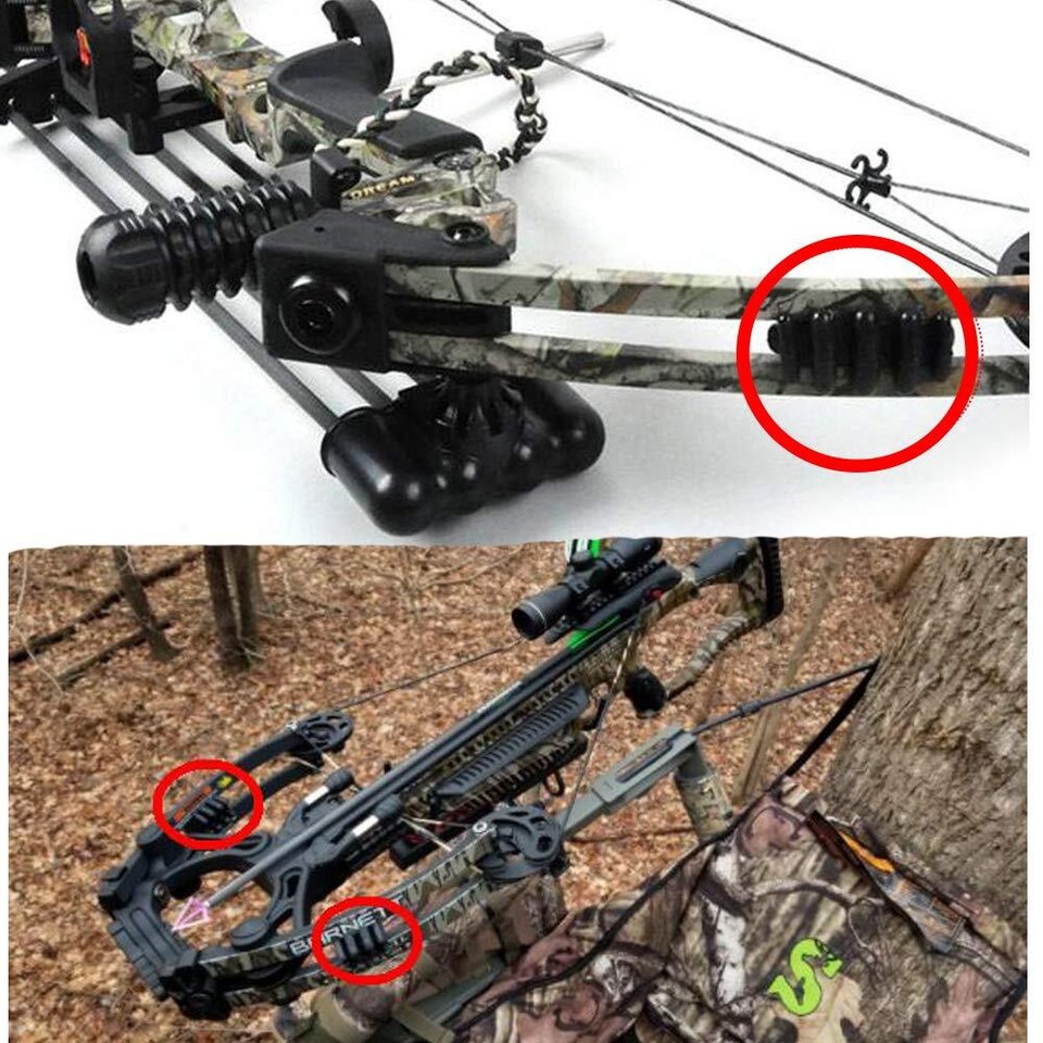 2 Pcs Compound Bow Limb Dampeners Archery Bow Stabilizer Silencers ...