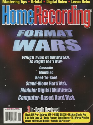 Vintage: HOME RECORDING Magazine - October 1999 / Format Wars / 82 ...