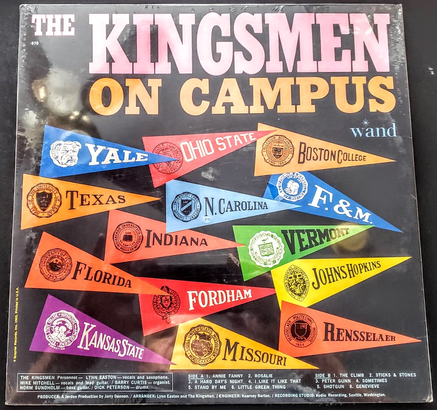 THE KINGSMEN - ON CAMPUS - LP - WAND 670 - " NEW, FACTORY SEALED " | eBay