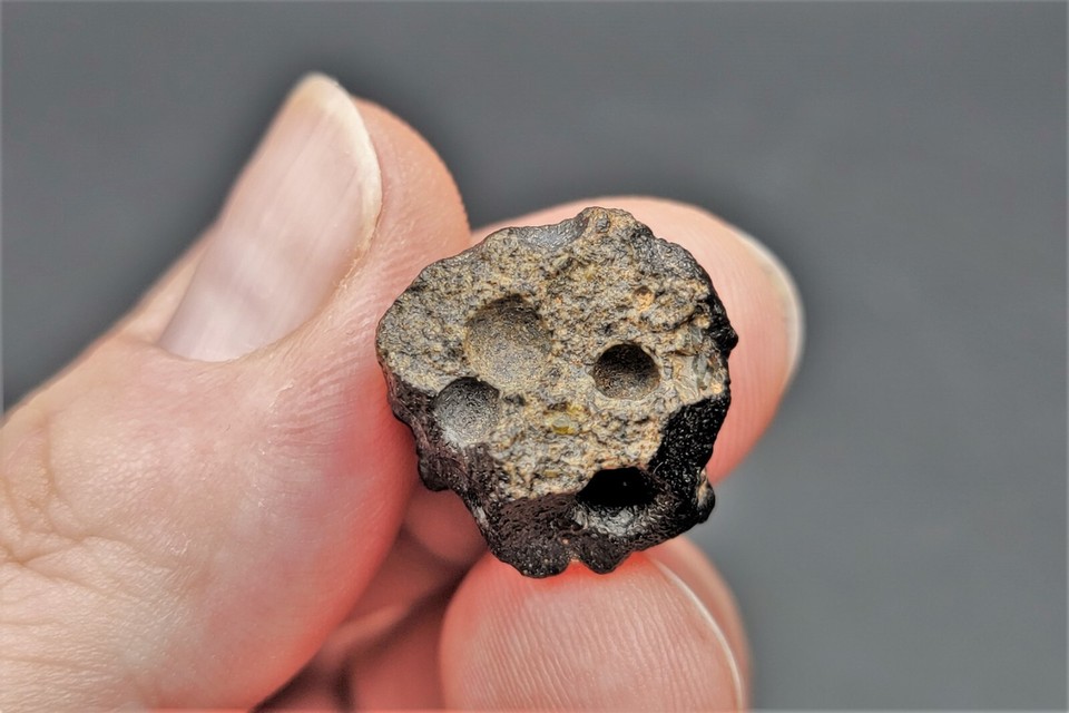 OUED NAMOUS 001 (6.382g) Angrite Meteorite, Individual Stone, Full of ...