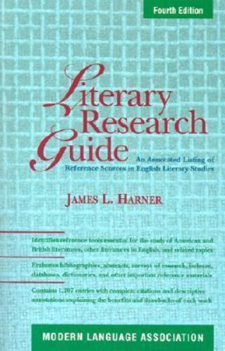 Literary Research Guide : An Annotated Listing of Reference Sources in ...