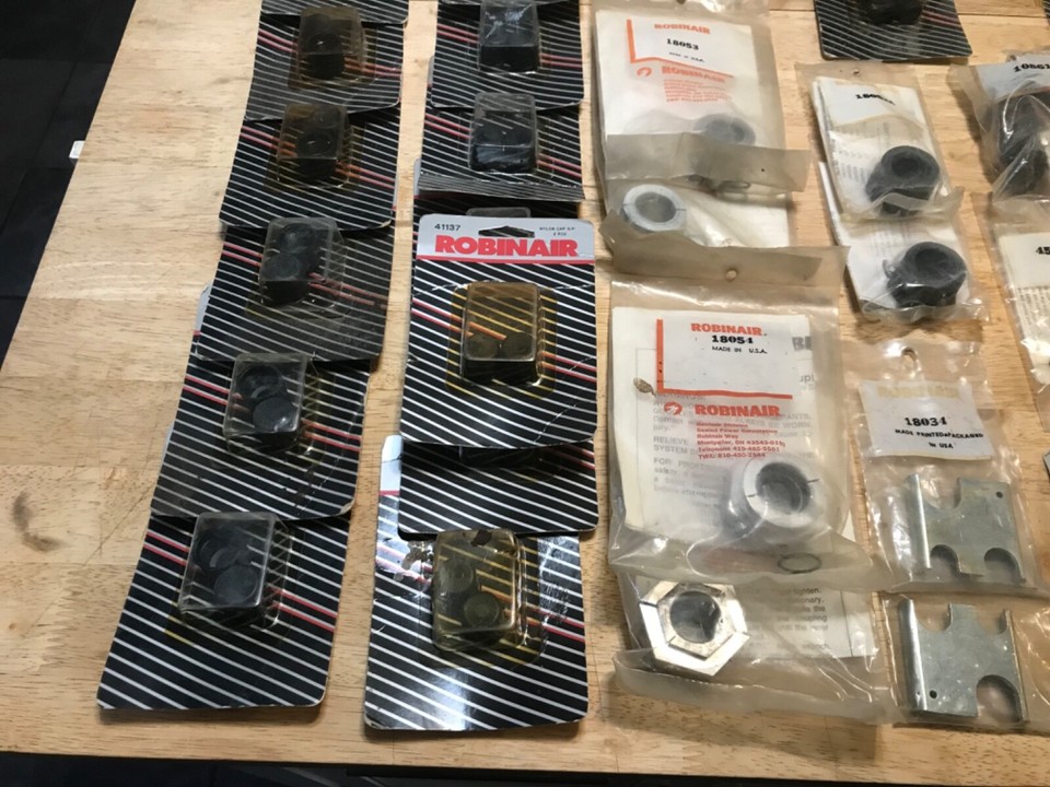 Robinair HVAC Refrigeration Assortment of Tools, Adapters, Caps, Repair ...