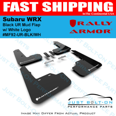 Rally Armor for 2022-24 Subaru WRX Black UR Mud Flap w/ White Logo | eBay