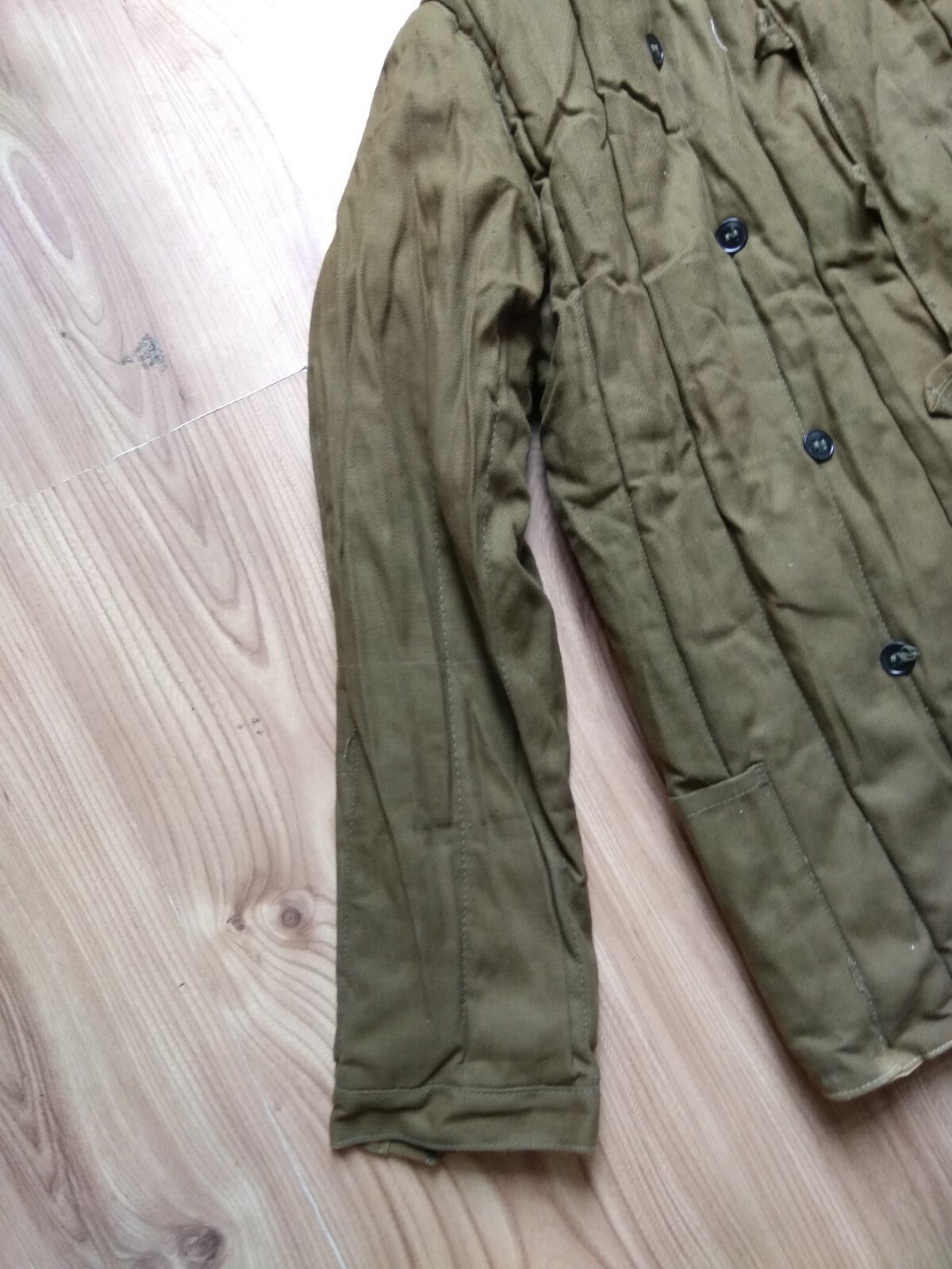 Vintage Soviet Army USSR Uniform Jacket Military FUFAIKA VATNIK ...