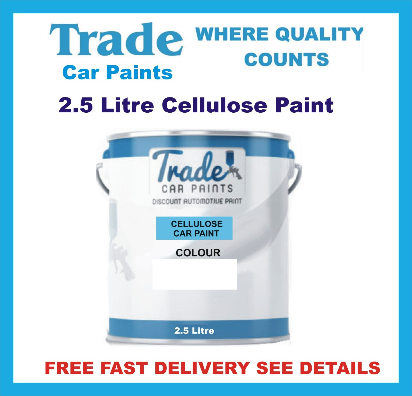 BRITISH STANDARD Cellulose Paint Satin Finish Black 2.5LT Size (Ready ...