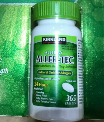 Aller-Tec Allergy 10 mg Cetirizine HCI Antihistamine - CHOOSE COUNT | eBay