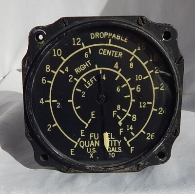 WW 2 USN USMC TBF-1 & TBM-1 Avenger Torpedo Bomber Fuel Gauge ...