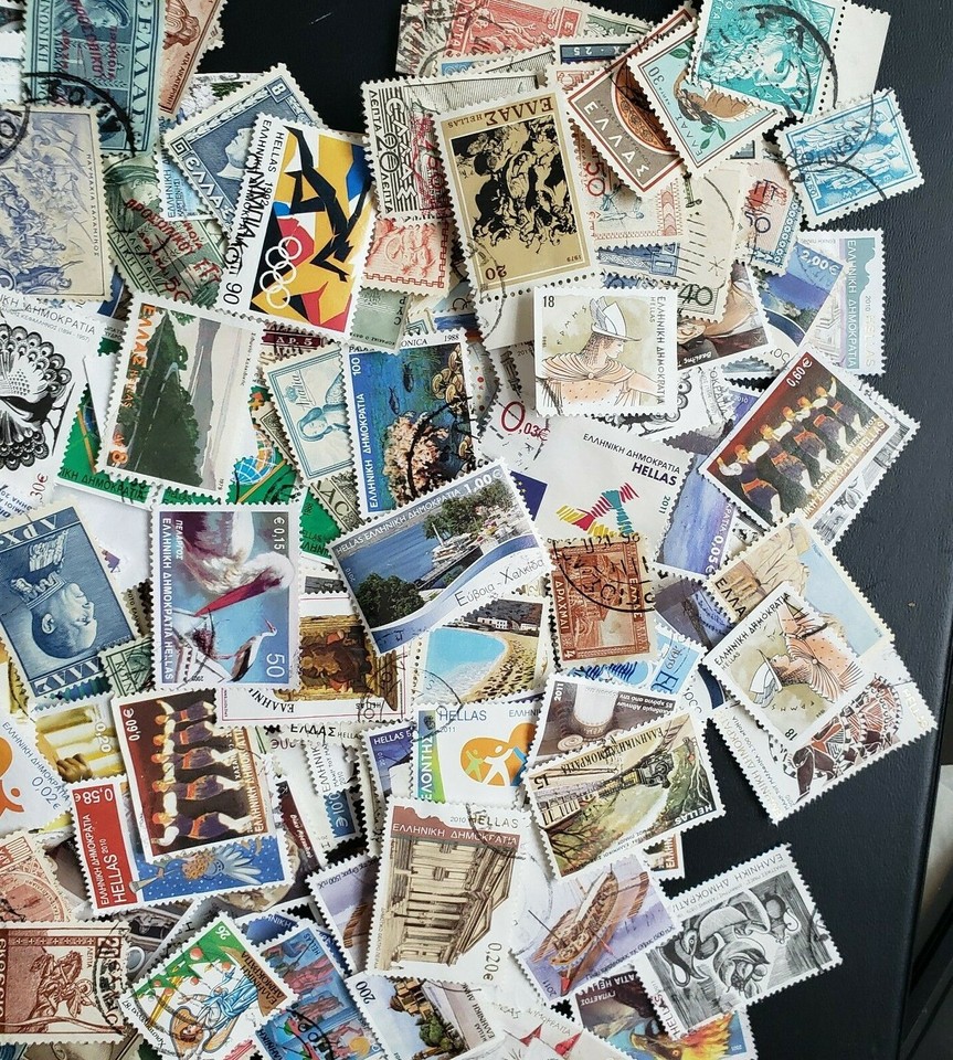 GREECE. STAMP PACKET LOTS. 100 DIFFERENT BUY MORE SAVE MORE | eBay