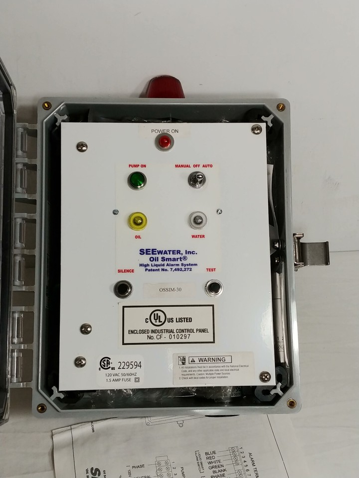 SEE WATER OSSIM Oil Smart Alarm *Panel Box ONLY* | eBay