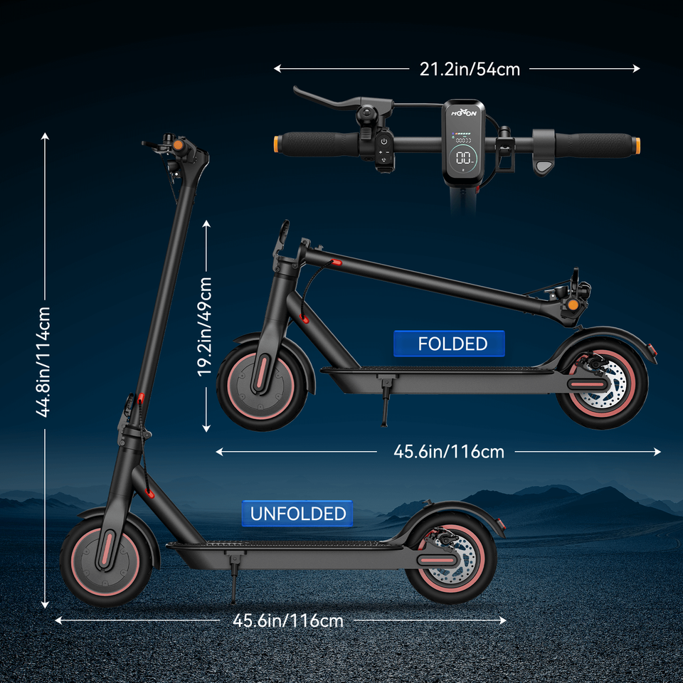 Adult Electric Scooter 25KM/H Long Range Folding E-Scooter City Safe ...