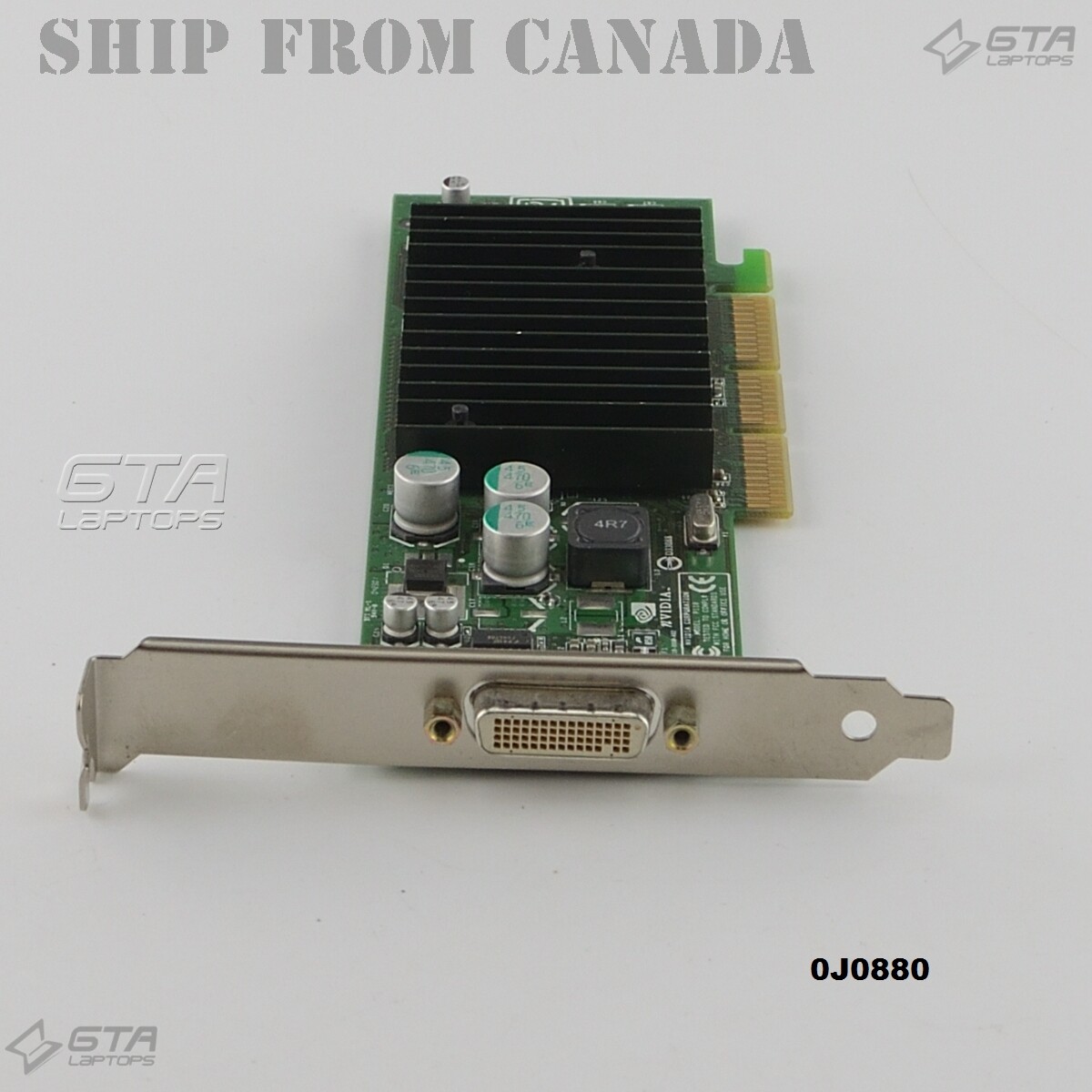 NVIDIA P118 64MB AGP DMS-59 Graphics Video Card 0J0880 Full Height ...