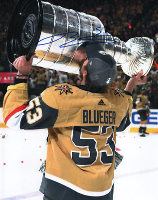 Vegas Golden Knights Teddy Blueger Autographed Signed 8x10 NHL Photo ...