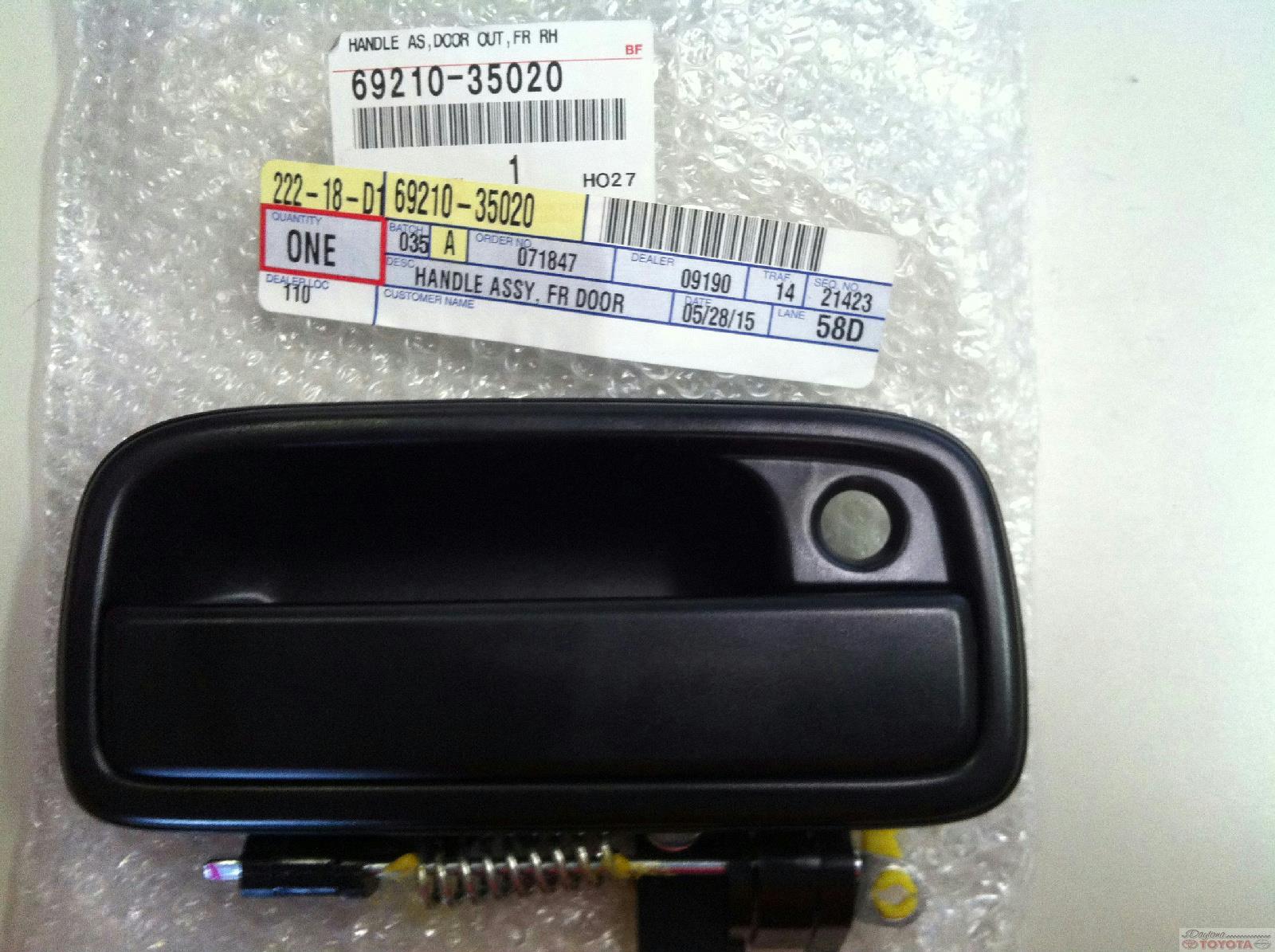 OEM Toyota Tacoma Passenger Side Front Exterior Door Handle (69210 ...