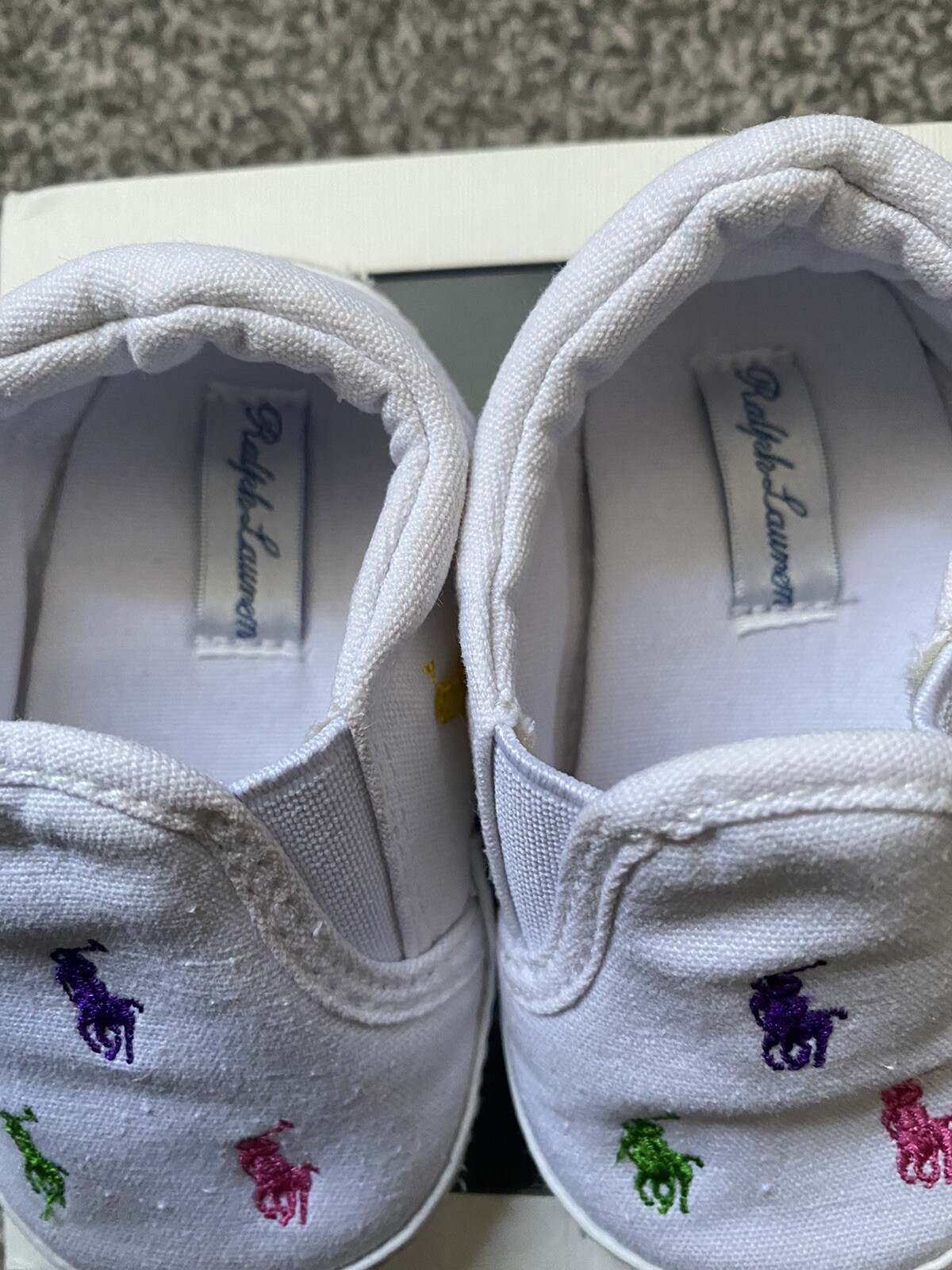 Baby Ralph Lauren Unisex Slip-on sneaker (Pram shoes) Size - 3.5 UK | eBay
