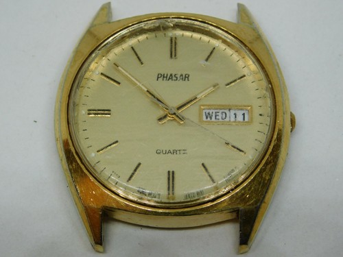 Phasar Gold Tone Quartz Analog Men's Watch | eBay