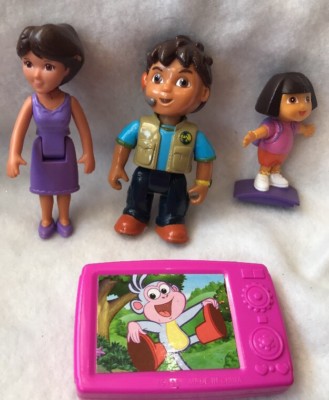 Dora The Explorer Figure Cake Topper Mami Diego Boots Camera 3” Mattel ...