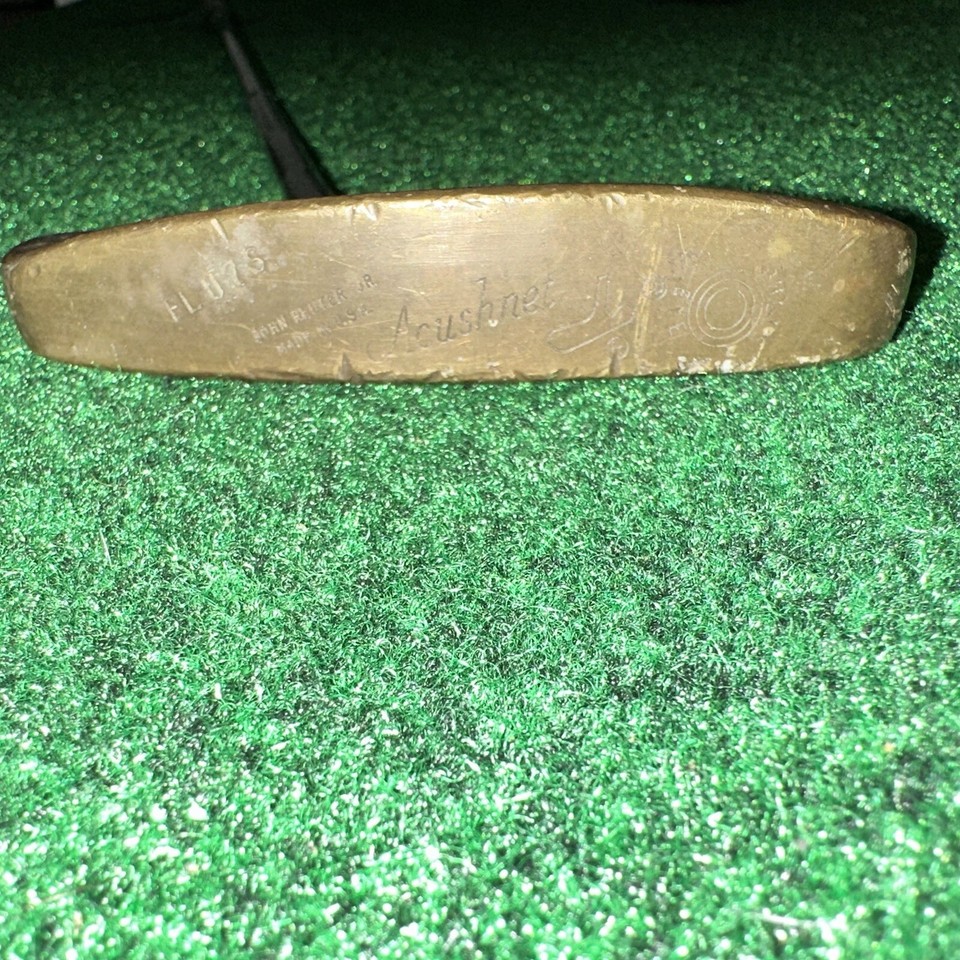 Acushnet Bullseye John Reuter Right Hand Brass Putter Vintage Golf ...