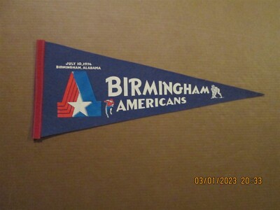 WFL Birmingham Americans Vintage Defunct July 10,1974 Logo Football ...