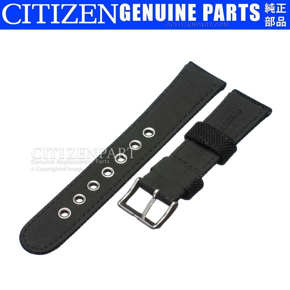 GENUINE CITIZEN Eco-Drive CA0255-01E BV1085-06E 22mm Black Nylon Watch ...