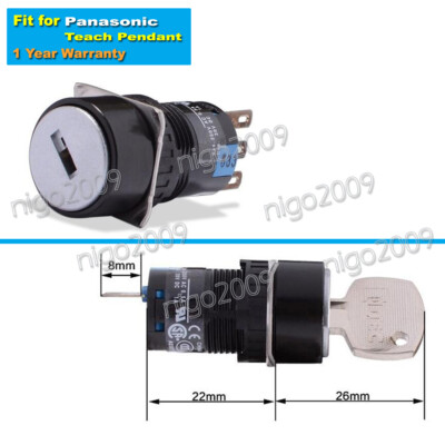 Key Switch Fit for Panasonic Teach Pendant G3 Robot Gear Switch 1-Year ...