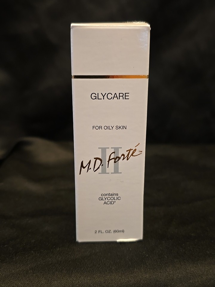 MD Forte II GLYCARE Oily Skin Glycolic Acid 2oz . NEW IN BOX ...