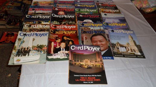 Lot of 25 2002 The Card Player Magazine Rare Vintage Las Vegas Play to ...