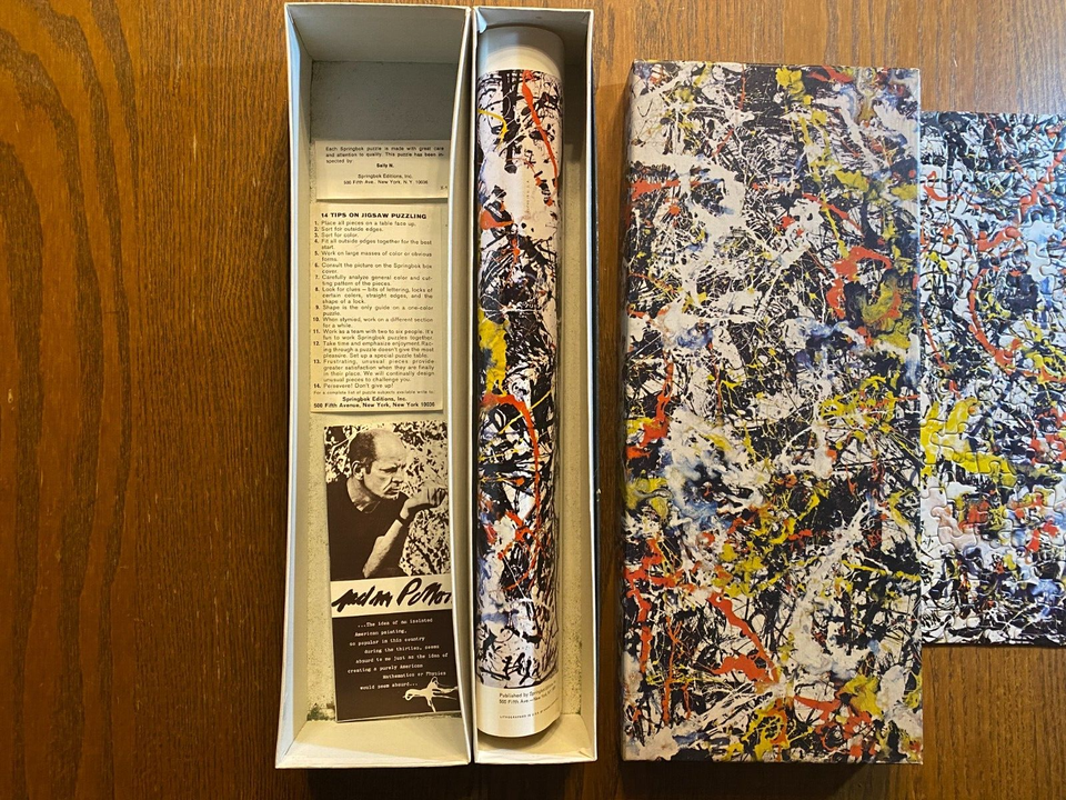 Jackson Pollock World's Most Difficult Puzzle 340 Vintage Springbok ...