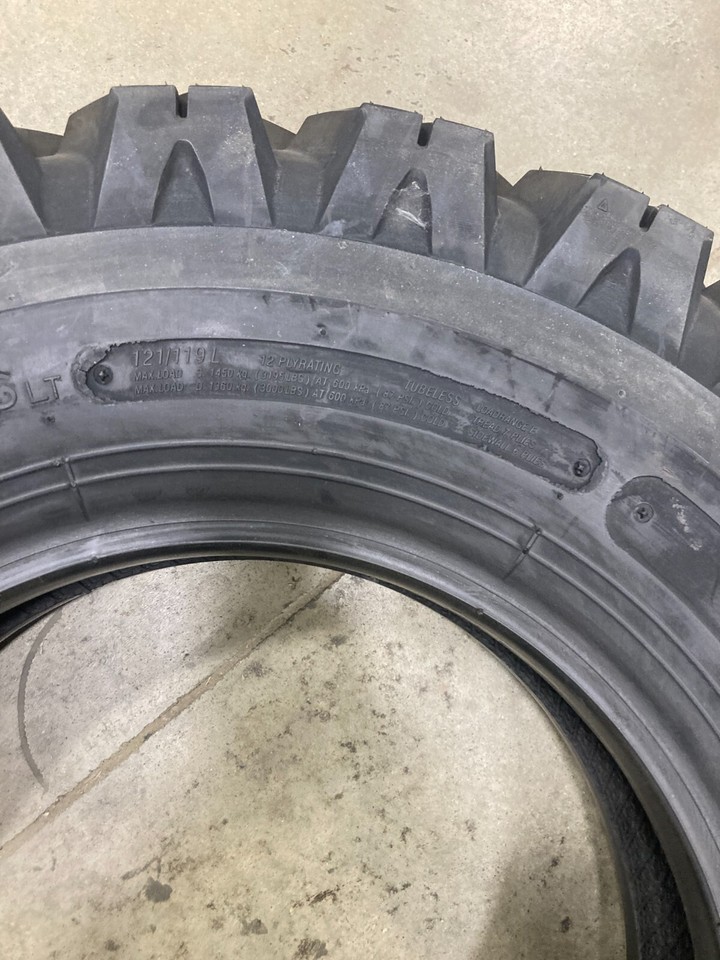 LT 7.50-16 Nylon Deestone D503 MUD GRIP Truck Tire 12 ply F 750-16 7 ...