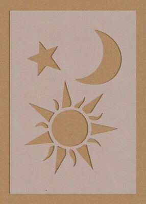 Printable Star And Moon Stencils