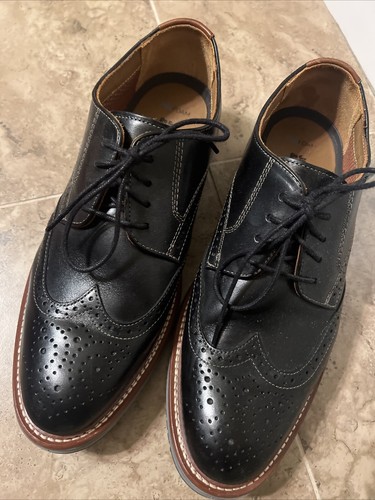 Johnston and Murphy Upton Wingtip Shoe Black M9W | eBay