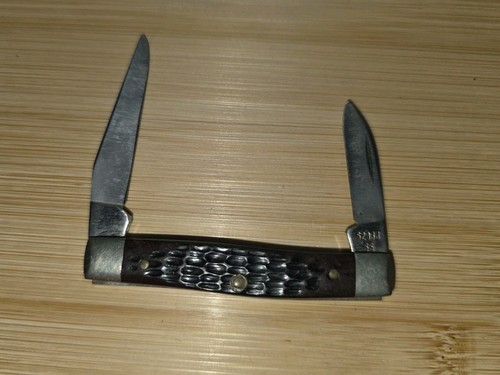 Vintage Case XX USA 62033 SS Jigged Delrin 2 Blade Knife | eBay