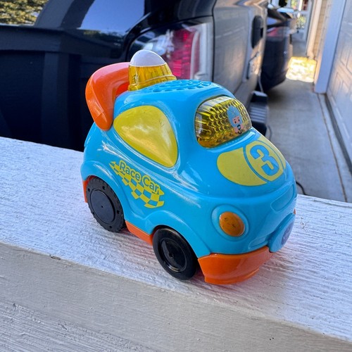 VTech Go! Go! Smart Wheels Race Car #3 Blue Orange Lights Sounds NIB | eBay