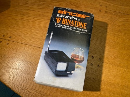 SINCLAIR MICROVISION MTV1B MICRO MINI TV WITH CARRY CASE in original ...