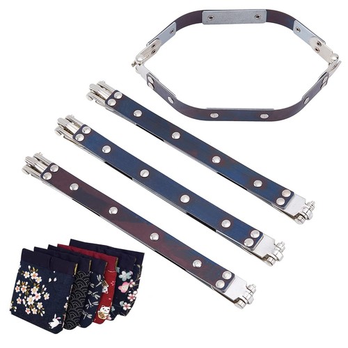 4pcs Spring Clip Flex Frame 5.8x3.3" Hexagon Kiss Clasp Lock Hinged ...