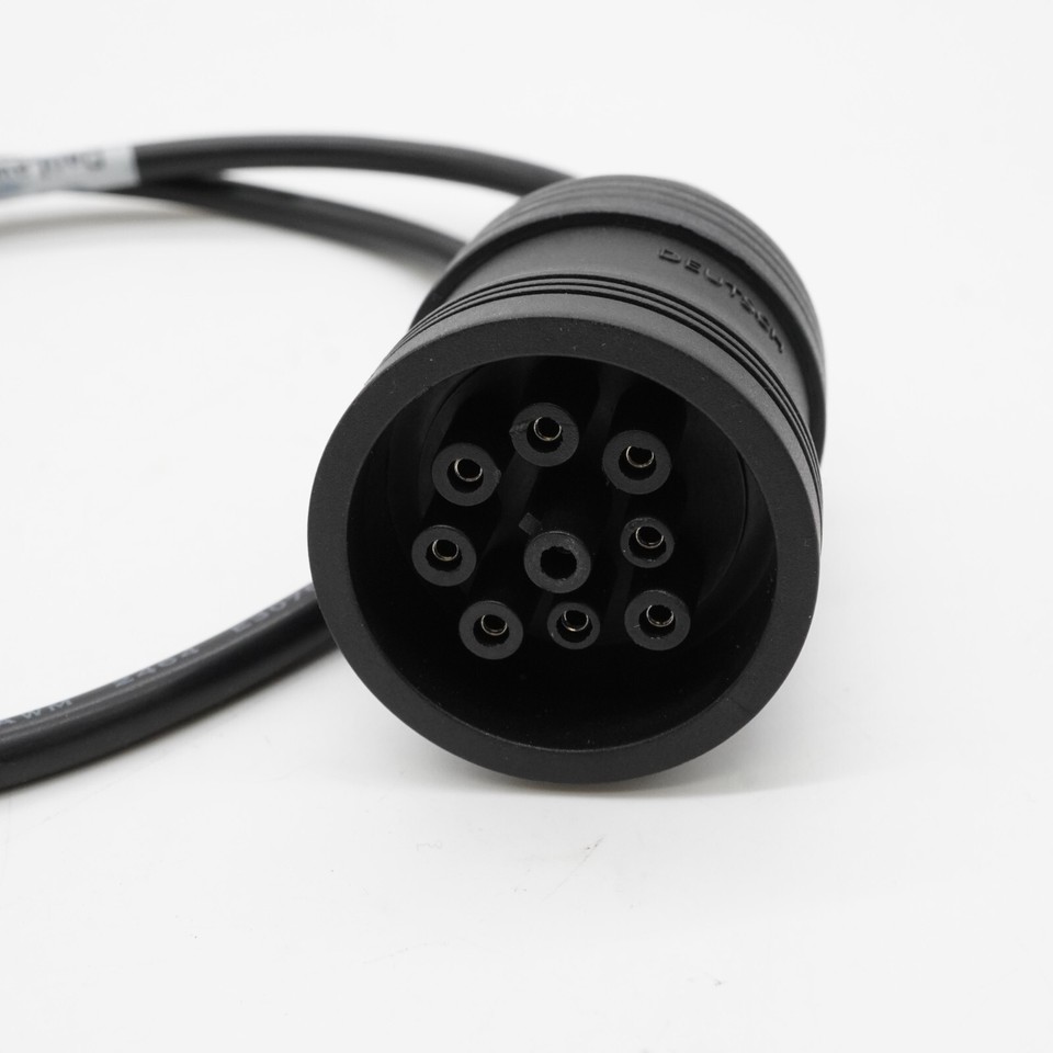 J1939 9Pin to OBD2 16Pin Adapter Fits Heavy Duty Truck Diagnostic ...