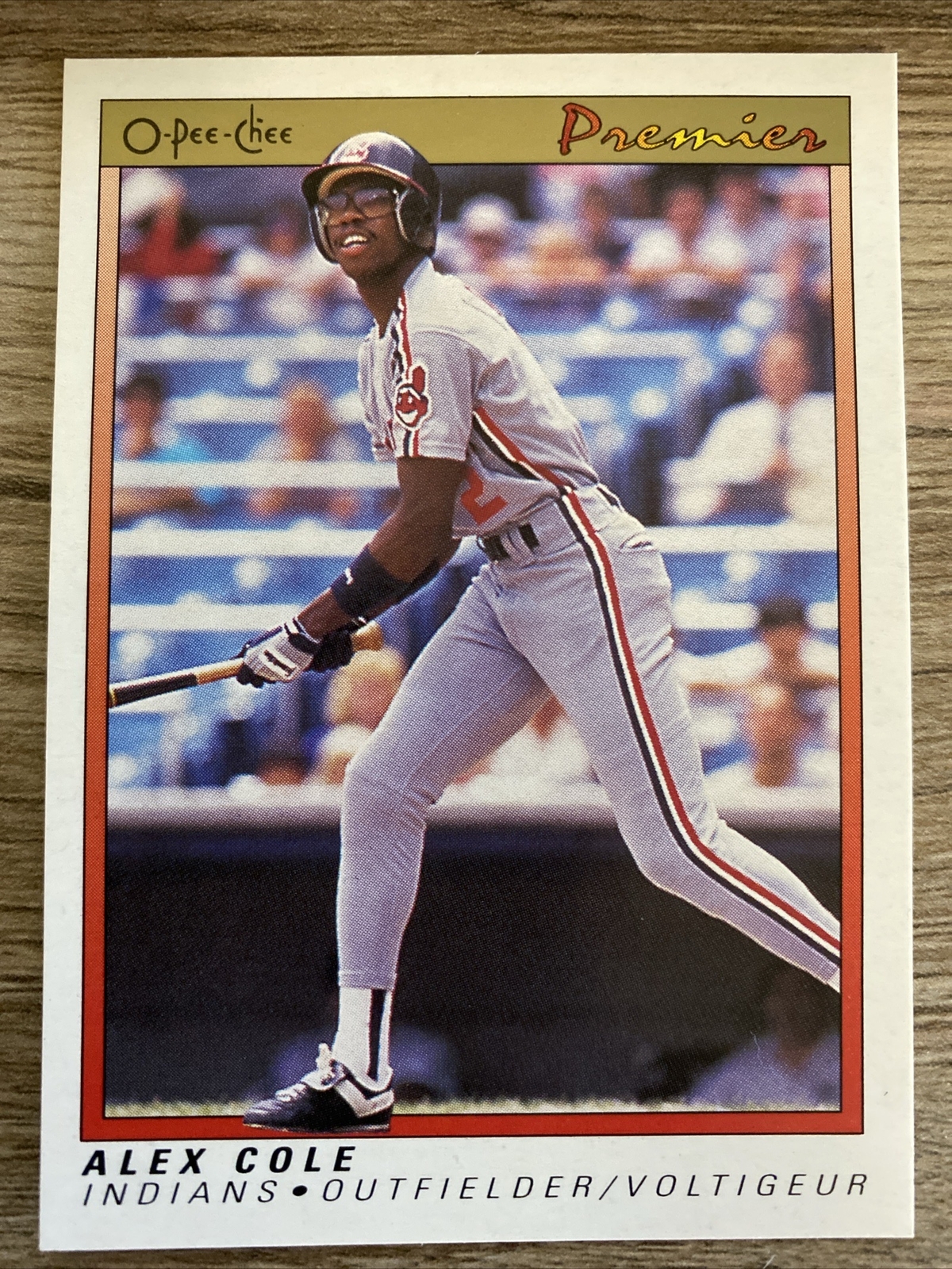 1991 O-Pee-Chee Premier Baseball Alex Cole #24 Cleveland Indians | eBay