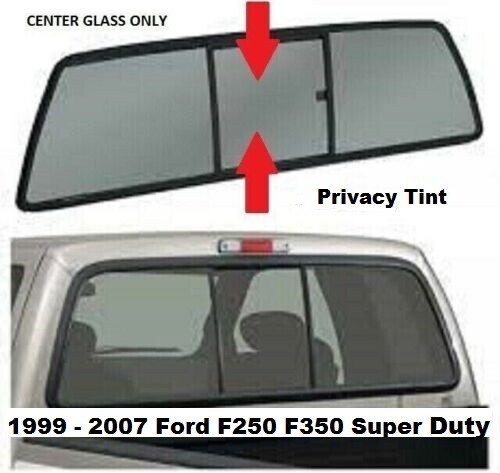 99 to 07 Ford F250 F350 SD CENTER Sliding Piece (only) Back Glass ...