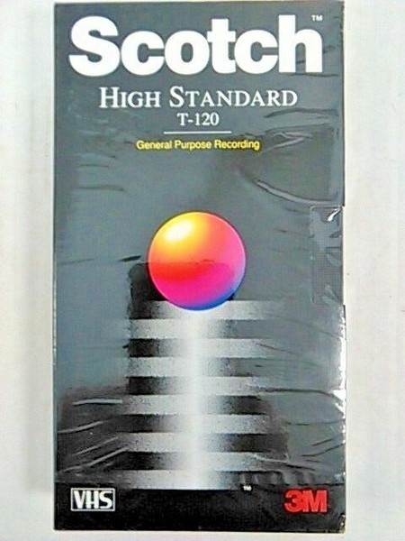 3m Scotch 2 Hour High Standard T-120 Blank VHS Cassette for sale online ...