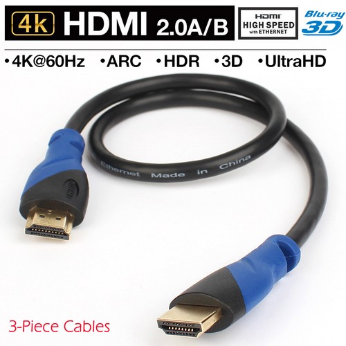 YELLOW-PRICE HDMI Cable 50cm (3 Pack) - HDMI 2.0 (4K @ 60Hz) 18Gbps ...