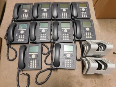 (10) AVAYA 9408 Digital Deskphone w/ Stand -- Lot of 10 -- Quantity ...