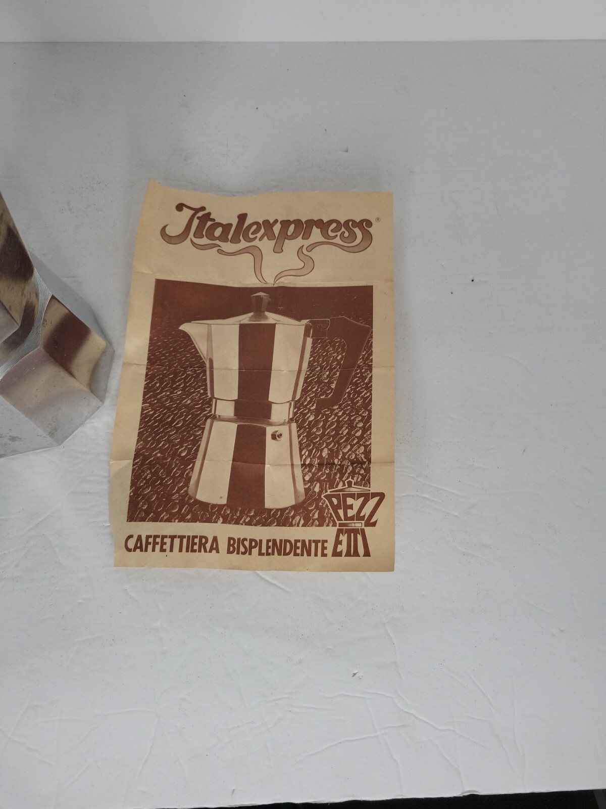 Vintage Pezz Etti Express Italian Stove Top Coffee Espresso Maker 1 Cup ...