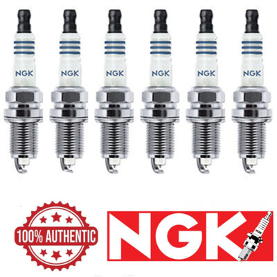 6-NGK IFR6J11 (7658) Laser Iridium Long-Life Spark Plug Pre-Gapped for ...