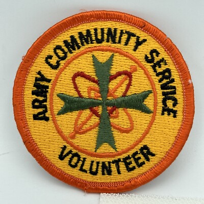 Army Community Service (ACS) Volunteer Military Patch - Preowned | eBay