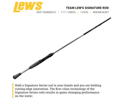 Lew's TLS711MH-CB 7'11' Team Lews MARK ROSE Medium Heavy Crankbait Rod ...