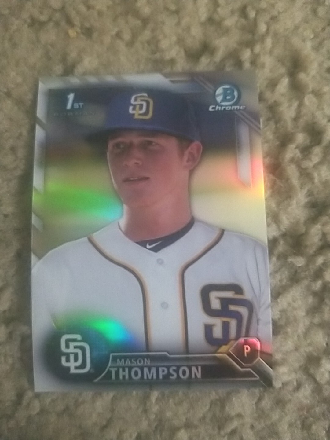 MASON THOMPSON 2016 BOWMAN DRAFT #BDC-27 PADRES/NATIONALS (FIRST ROOKIE ...
