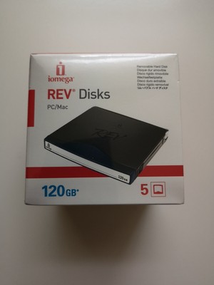 5er Pack Iomega REV 120GB Disks, neu & OVP! | eBay