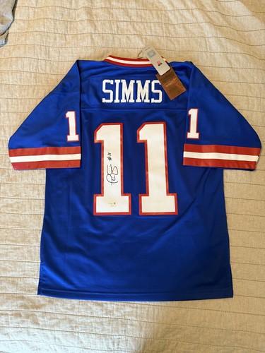 Phil Simms New York Giants SIGNED Mitchell & Ness Jersey FANATICS SIZE ...